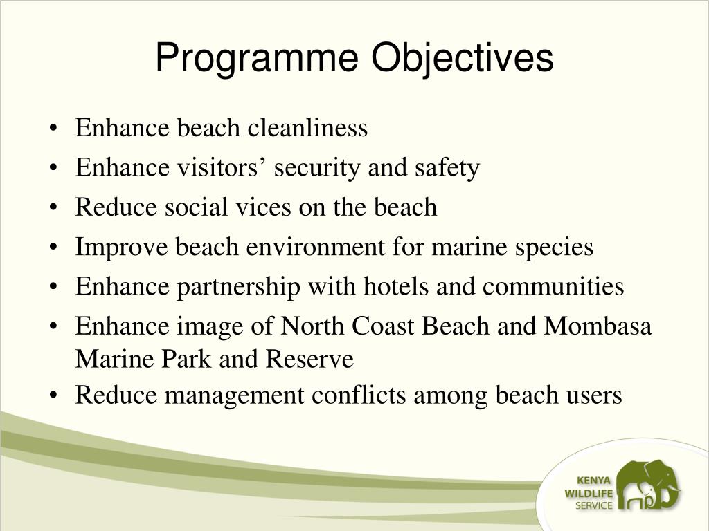 PPT - BEACH MANAGEMENT PROGRAMME (BMP) Arthur Tuda Senior Warden ...