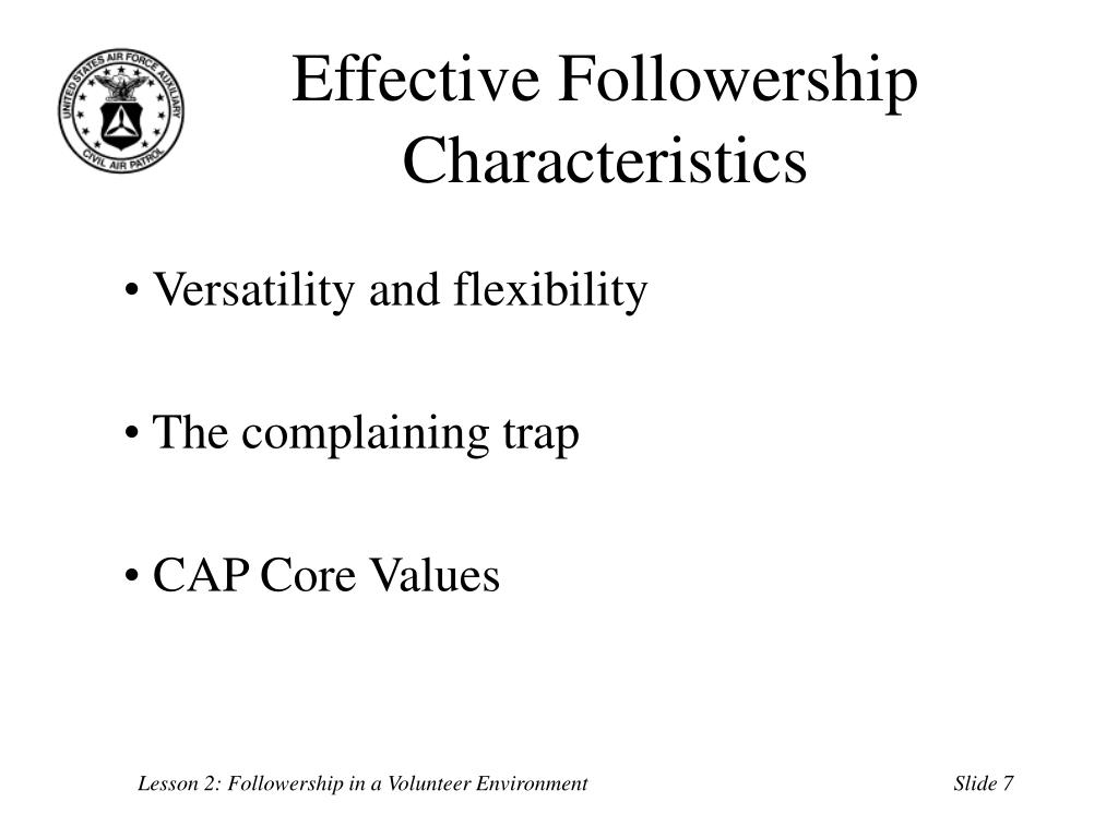 PPT - Followership in a Volunteer Environment PowerPoint Presentation ...