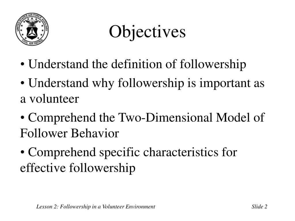 PPT - Followership in a Volunteer Environment PowerPoint Presentation ...