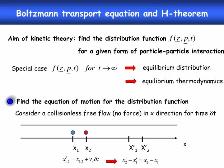 PPT - Boltzmann transport equation and H-theorem PowerPoint ...