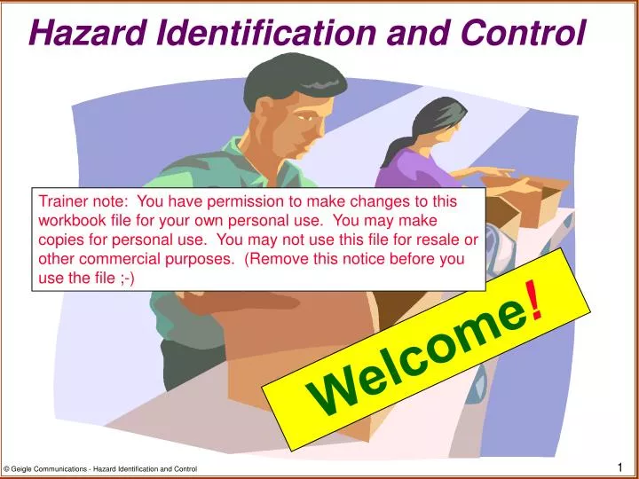 PPT - Hazard Identification and Control PowerPoint Presentation, free ...