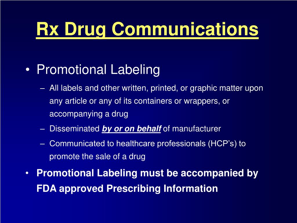 PPT - FDA Regulation of Pharmaceutical Marketing PowerPoint ...
