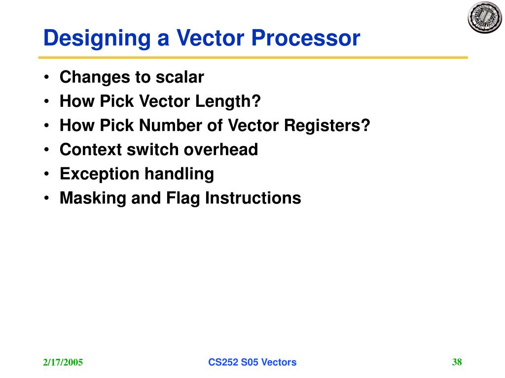 PPT - EECS 252 Graduate Computer Architecture Lec 10 – Vector ...