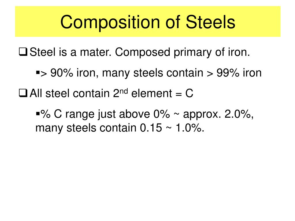 PPT - Fundamentals of metal and steel, heat treatment and material ...