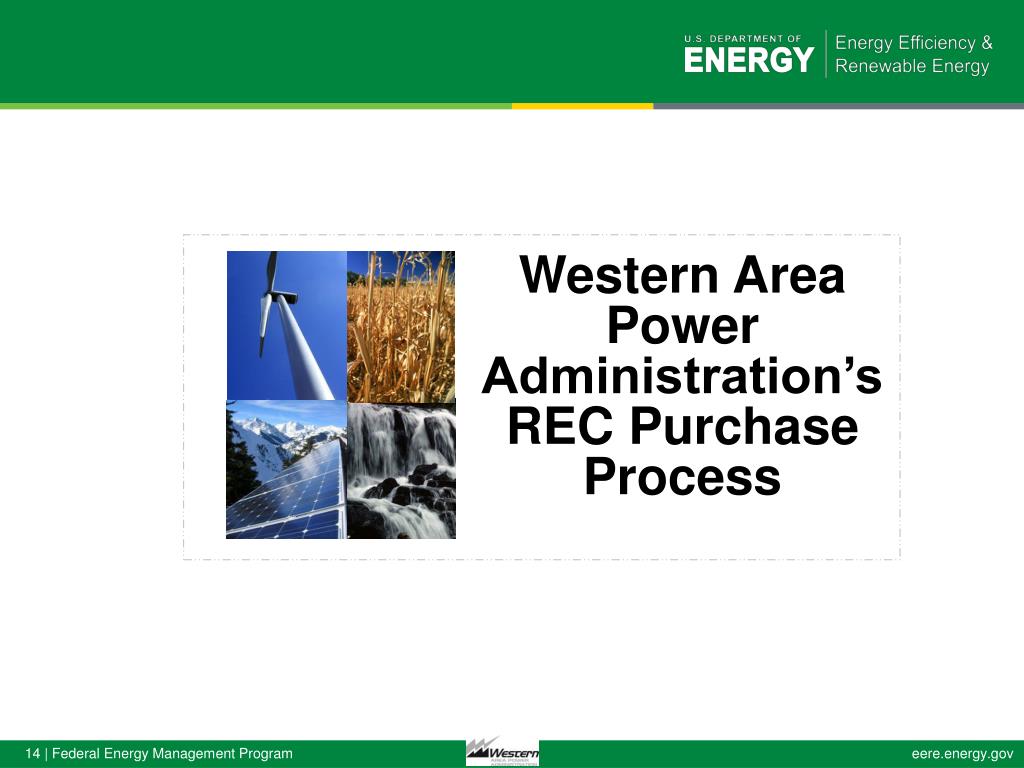 PPT - Western Area Power Administration’s FY 2013 Renewable Energy ...