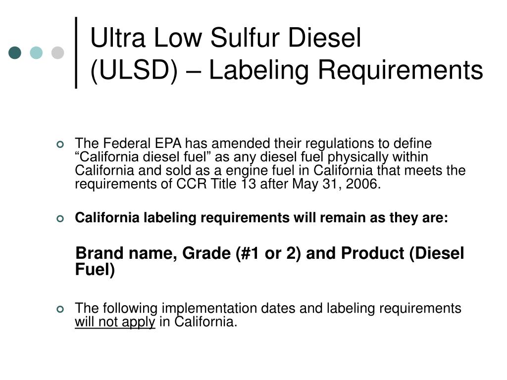 PPT - Ultra Low Sulfur Diesel (ULSD) PowerPoint Presentation, free ... PPT - Ultra Low Sulfur Diesel (ULSD) PowerPoint Presentation, free ...