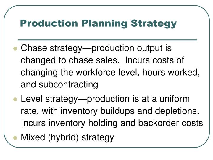 PPT - (Aggregate) Production Planning PowerPoint Presentation - ID:3015386