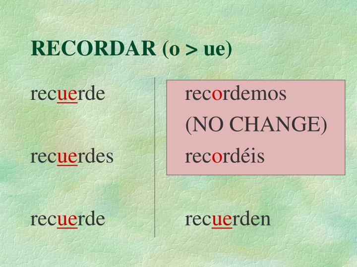 PPT - Present Subjunctive of Stem-Changing Verbs PowerPoint ...