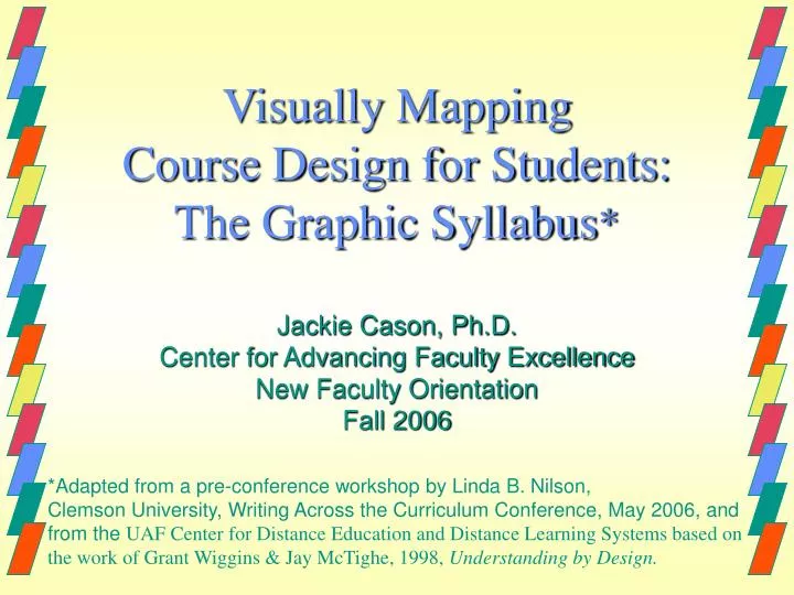 PPT - Visually Mapping Course Design for Students: The Graphic Syllabus ...