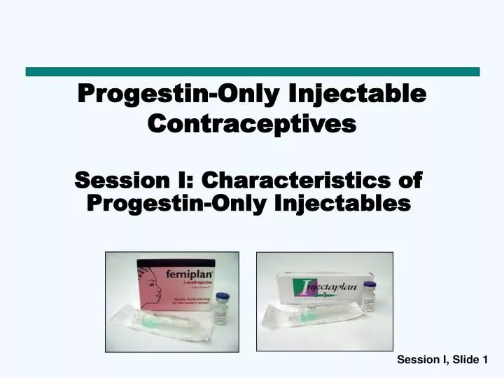 PPT - Progestin-Only Injectable Contraceptives PowerPoint Presentation ...