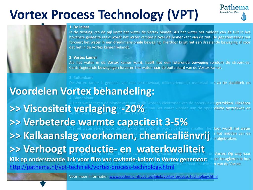 PPT - Vortex cavitatie , Chemicaliënvrij kalkaanslag voorkomen Door ...