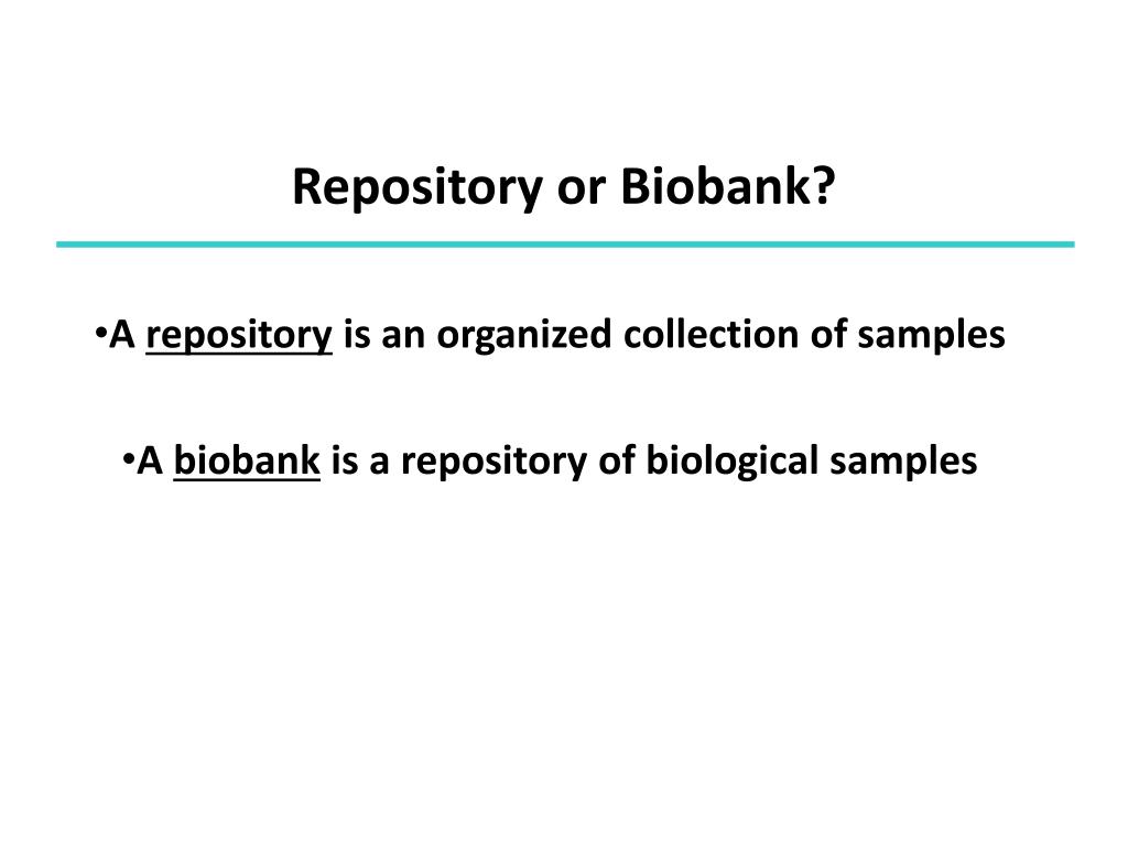 PPT - How a Hospital Biobank Supports Patient Care and Research ...