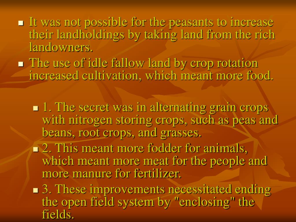 PPT - Changing Life in the 18 th Century: The Agricultural Revolution ...