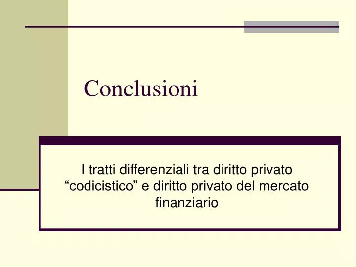 PPT - Conclusioni PowerPoint Presentation, free download - ID:3016750
