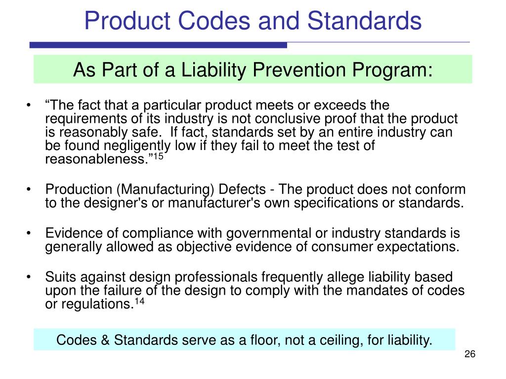 PPT - Product/System Safety – Legal Duties & Liability PowerPoint ...