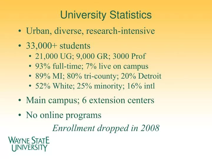 PPT - University Statistics PowerPoint Presentation, free download - ID ...