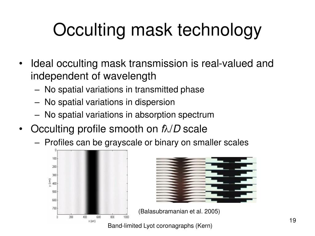 PPT - Lyot coronagraphs with band-limited masks PowerPoint Presentation ...