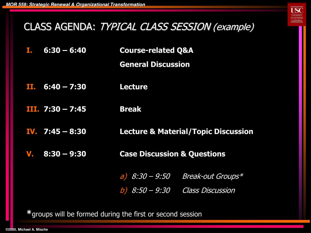 PPT - MOR 559: Strategic Renewal & Organizational Transformation ...