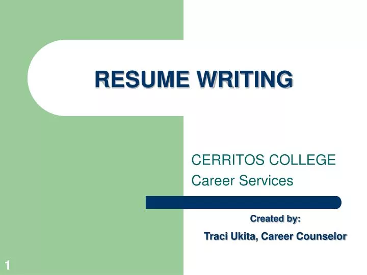 PPT - RESUME WRITING PowerPoint Presentation, free download - ID:3018243