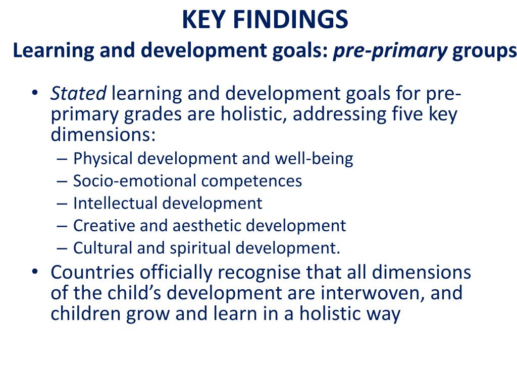 PPT - LEARNING AND DEVELOPMENT GOALS OF YOUNG CHILDREN IN ASIA-PACIFIC ...