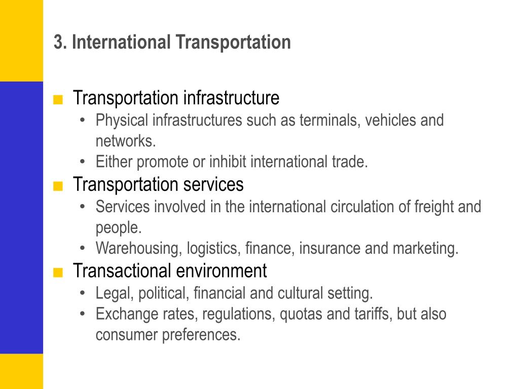 PPT - Topic 5 – International and Regional Transportation PowerPoint ...