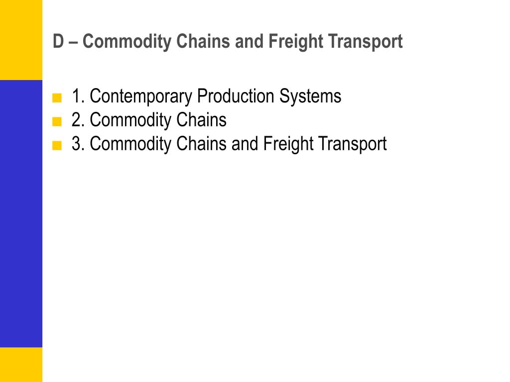 PPT - Topic 5 – International and Regional Transportation PowerPoint ...