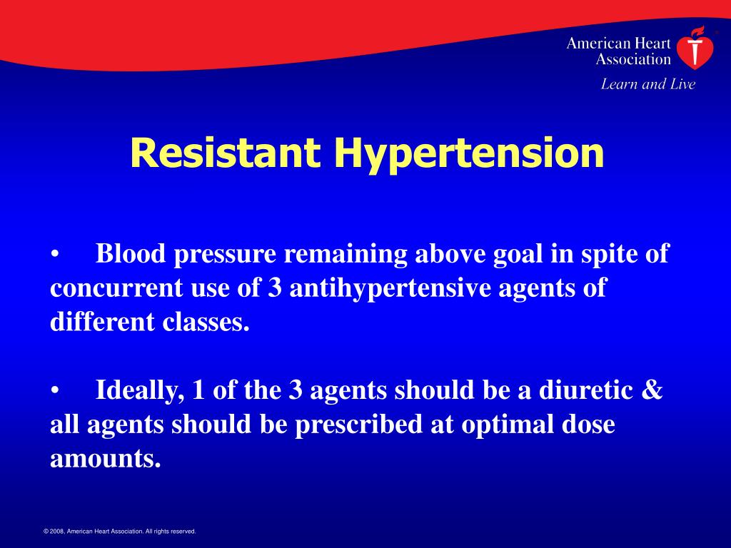 PPT - AHA 2008 Resistant Hypertension: Diagnosis, Evaluation, and ...