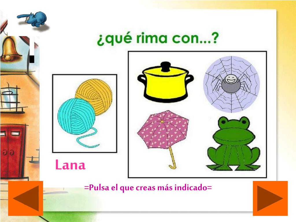 PPT - Qué rima con gato? Qué rima con helado? Qué rima con queso? Qué ...