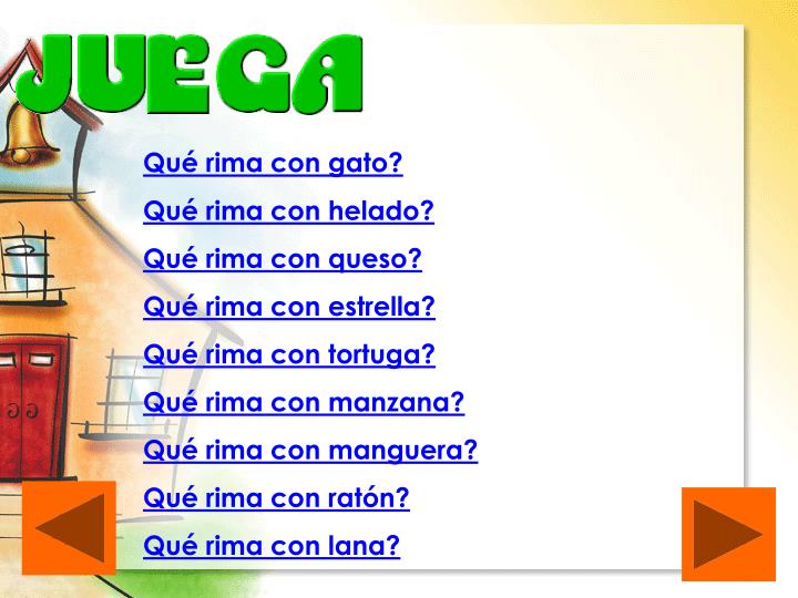 PPT - Qué rima con gato? Qué rima con helado? Qué rima con queso? Qué ...