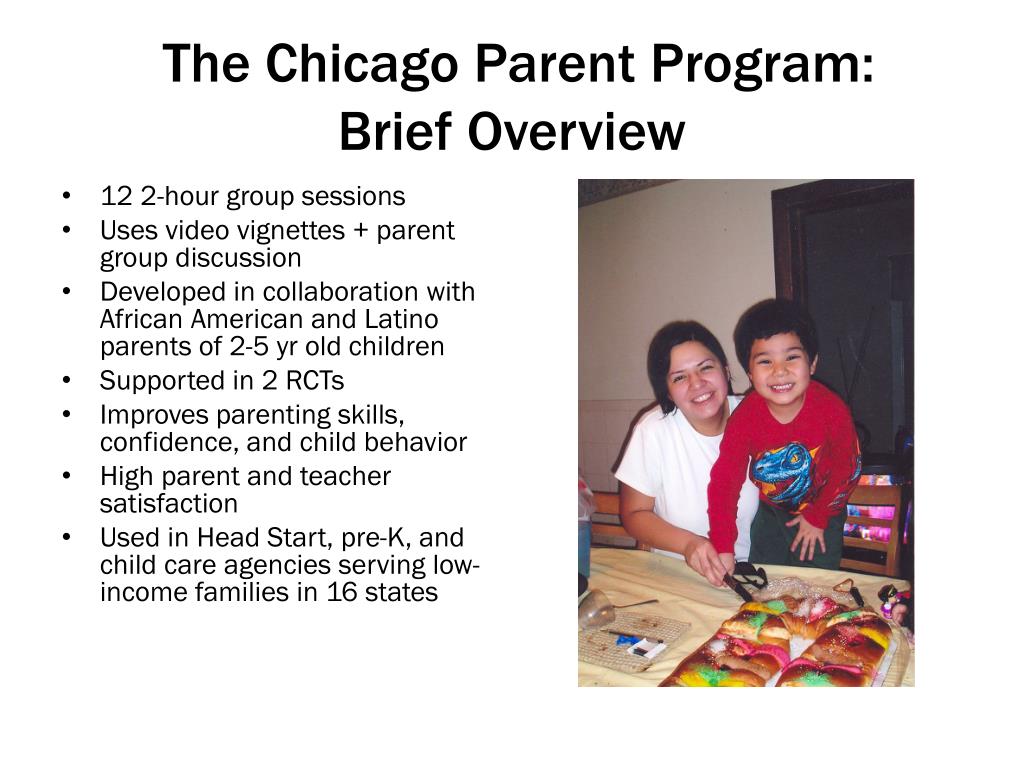 PPT - The Chicago Parent Program: Empowering Ethnic Minority Families ...