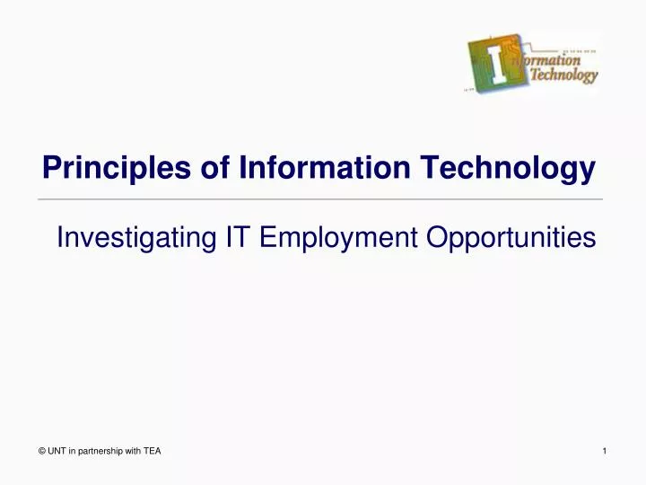 PPT - Principles of Information Technology PowerPoint Presentation ...
