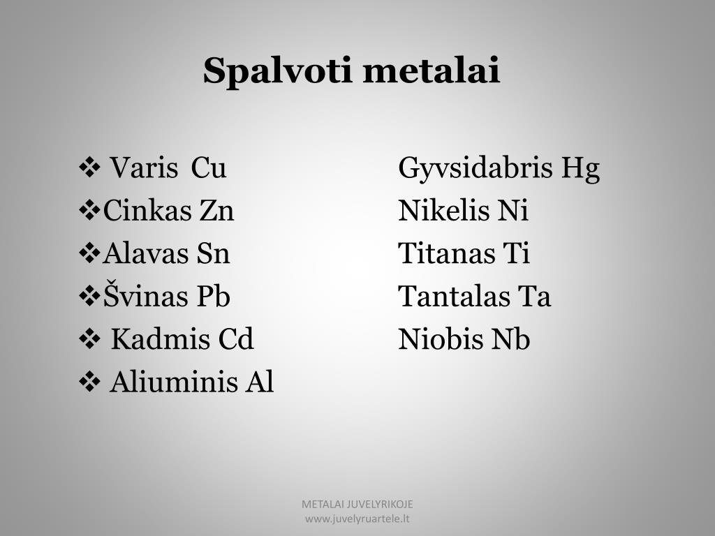 PPT - METALAI JUVELYRIKOJE PowerPoint Presentation, free download - ID ...