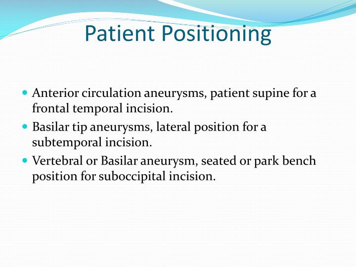 PPT - Neuro Protective Anesthesia During Cerebral Aneurysm Repair ...
