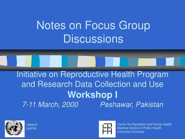 PPT - Notes on Focus Group Discussions PowerPoint Presentation, free ...