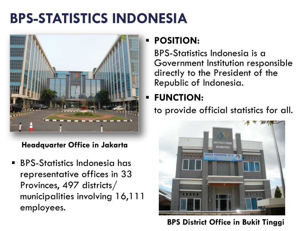 PPT - BADAN PUSAT STATISTIK- STATISTICS INDONESIA PowerPoint ...
