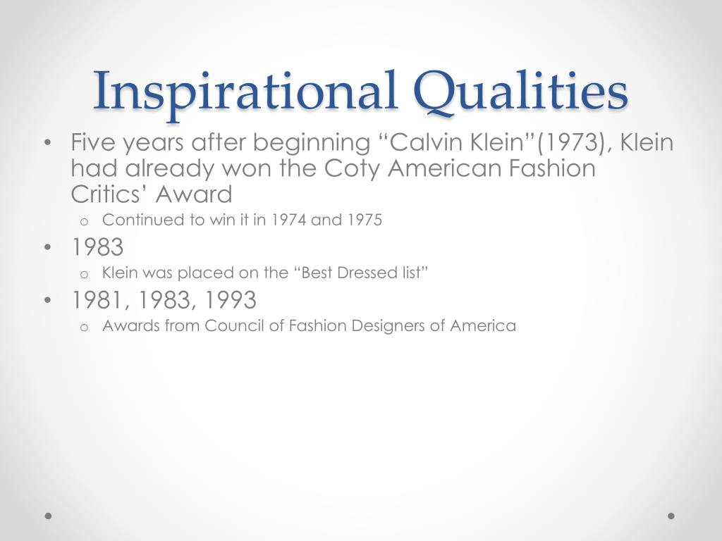 PPT - Calvin Klein: A Fashion Industry Expert PowerPoint Presentation ...