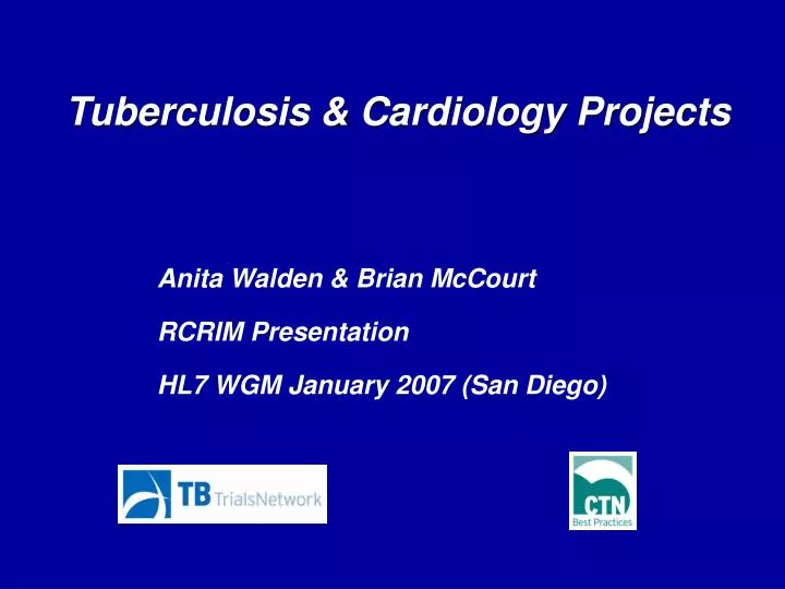 PPT - Tuberculosis & Cardiology Projects PowerPoint Presentation, free ...