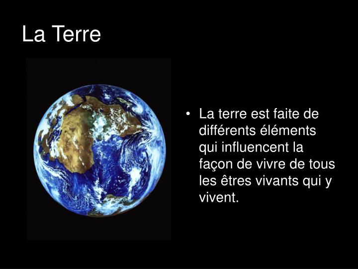 PPT - La terre et l’espace PowerPoint Presentation - ID:3021764