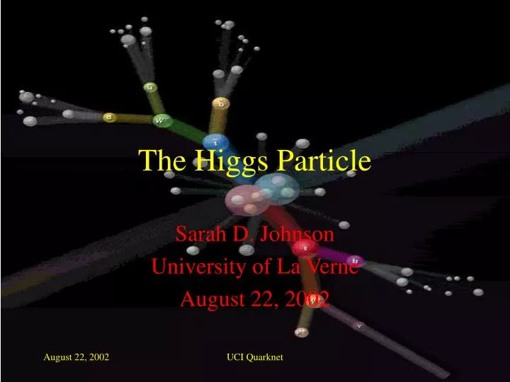PPT - The Higgs Particle PowerPoint Presentation, free download - ID ...