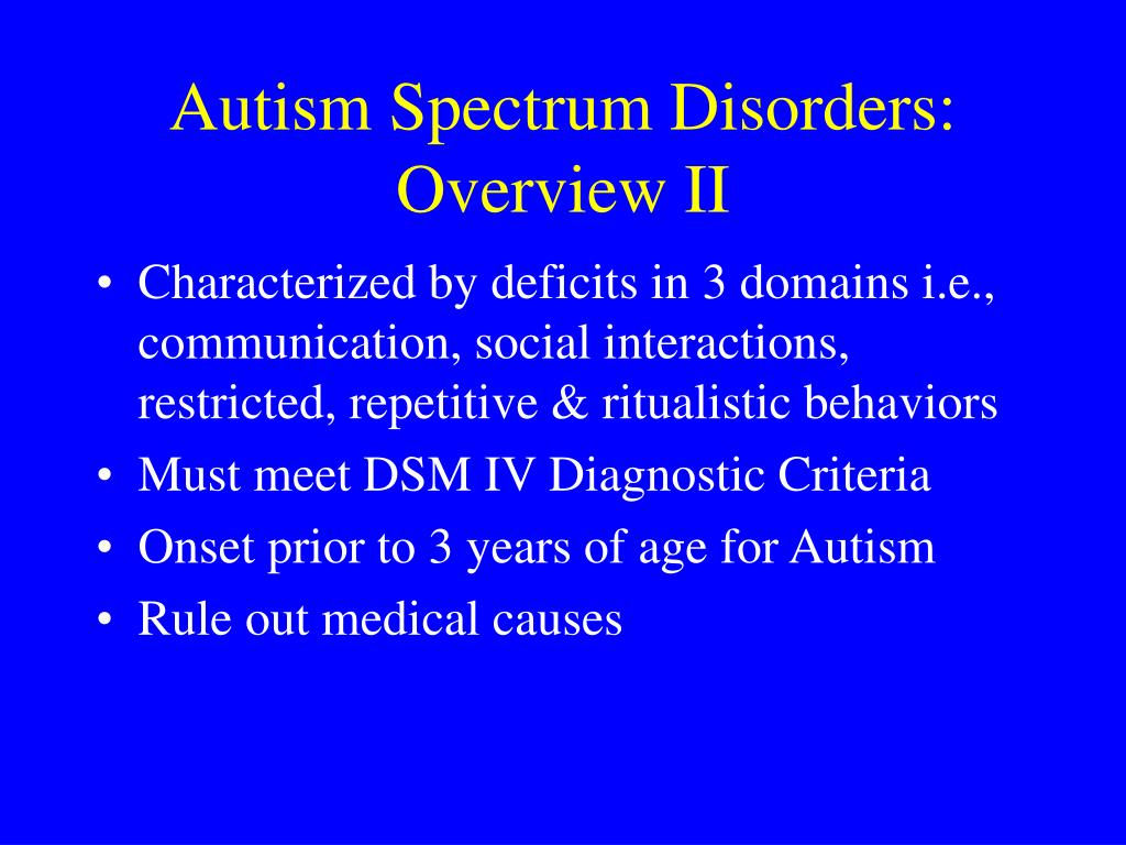 PPT - Autism Spectrum Disorders (ASD): Identification & Management ...