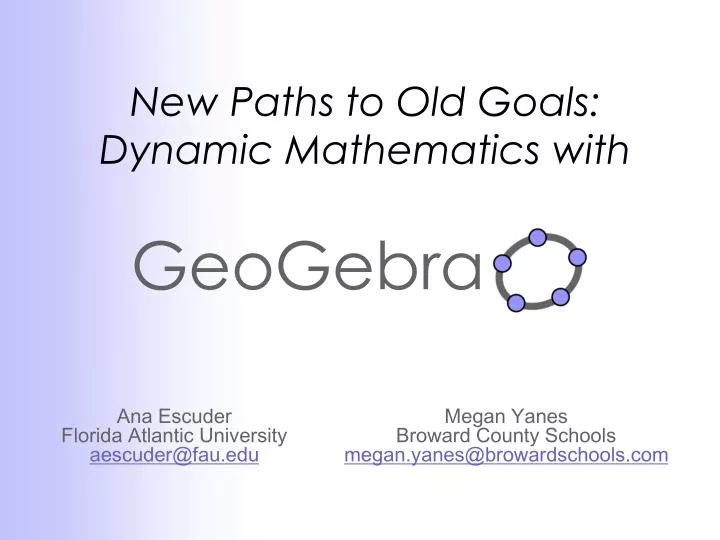 PPT - GeoGebra PowerPoint Presentation, free download - ID:3022405