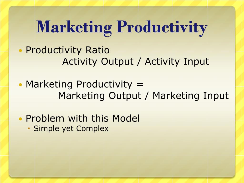 PPT - The Nature of Marketing Productivity Hawkins et al. PowerPoint ...