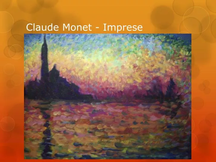 PPT - Claude Monet - Imprese PowerPoint Presentation, free download ...