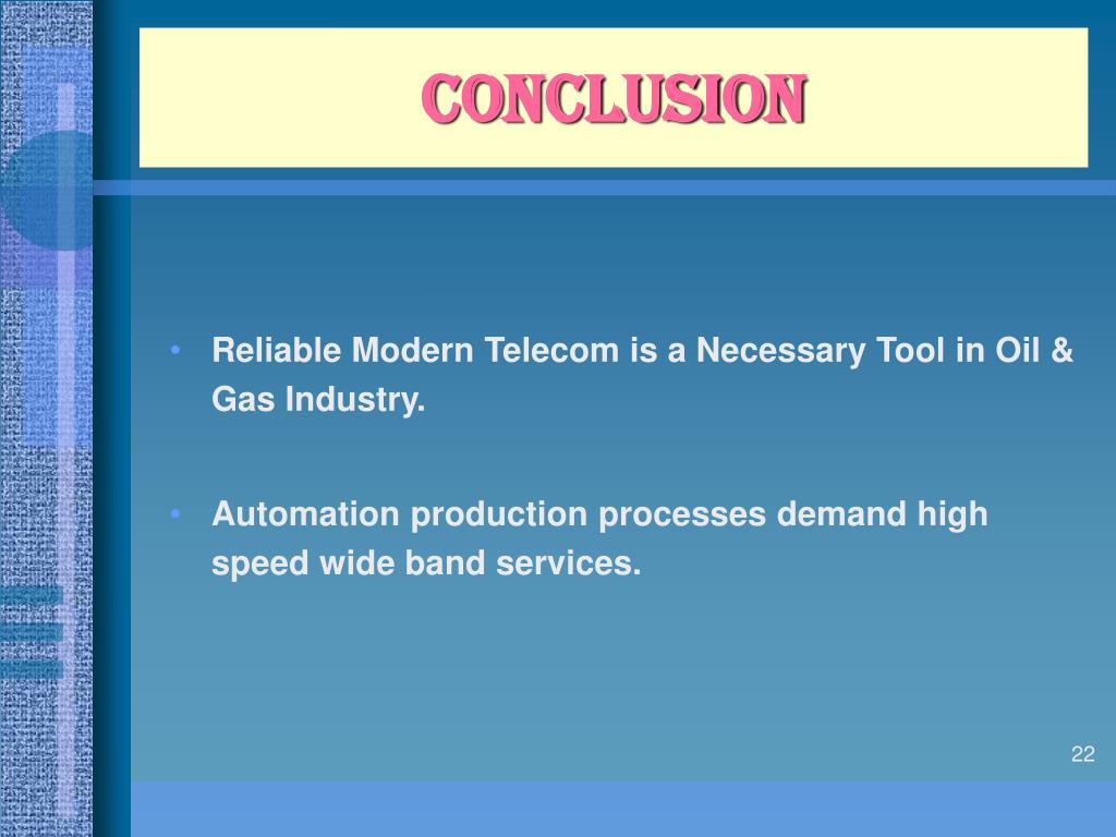 PPT - Role of Telecommunications in Oil & Gas sector PowerPoint ...