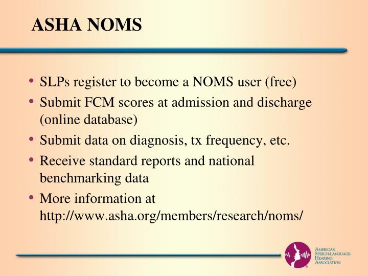 PPT - Janet Brown, MA CCC-SLP Director, Health Care Services—ASHA M SHA ...
