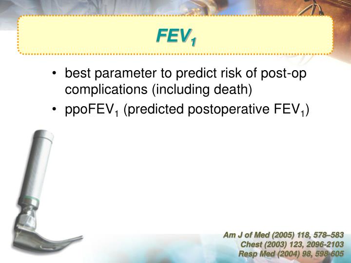 PPT - Preoperative Pulmonary Function Evaluation in Lung Resection ...