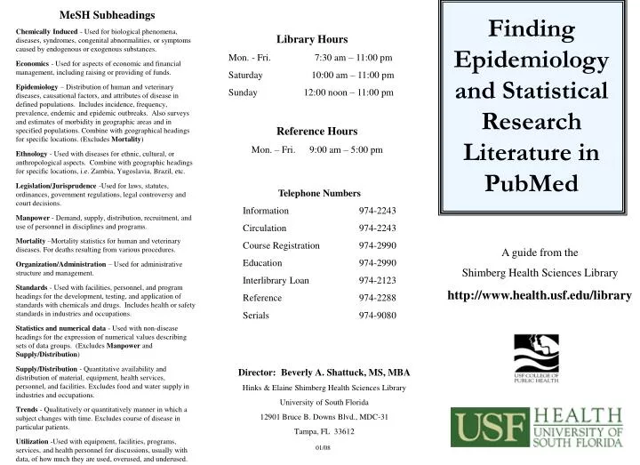 PPT - MeSH Subheadings PowerPoint Presentation, free download - ID:3024066