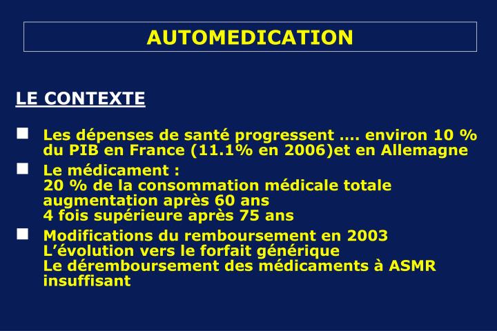 PPT - AUTOMEDICATION PowerPoint Presentation - ID:3024264