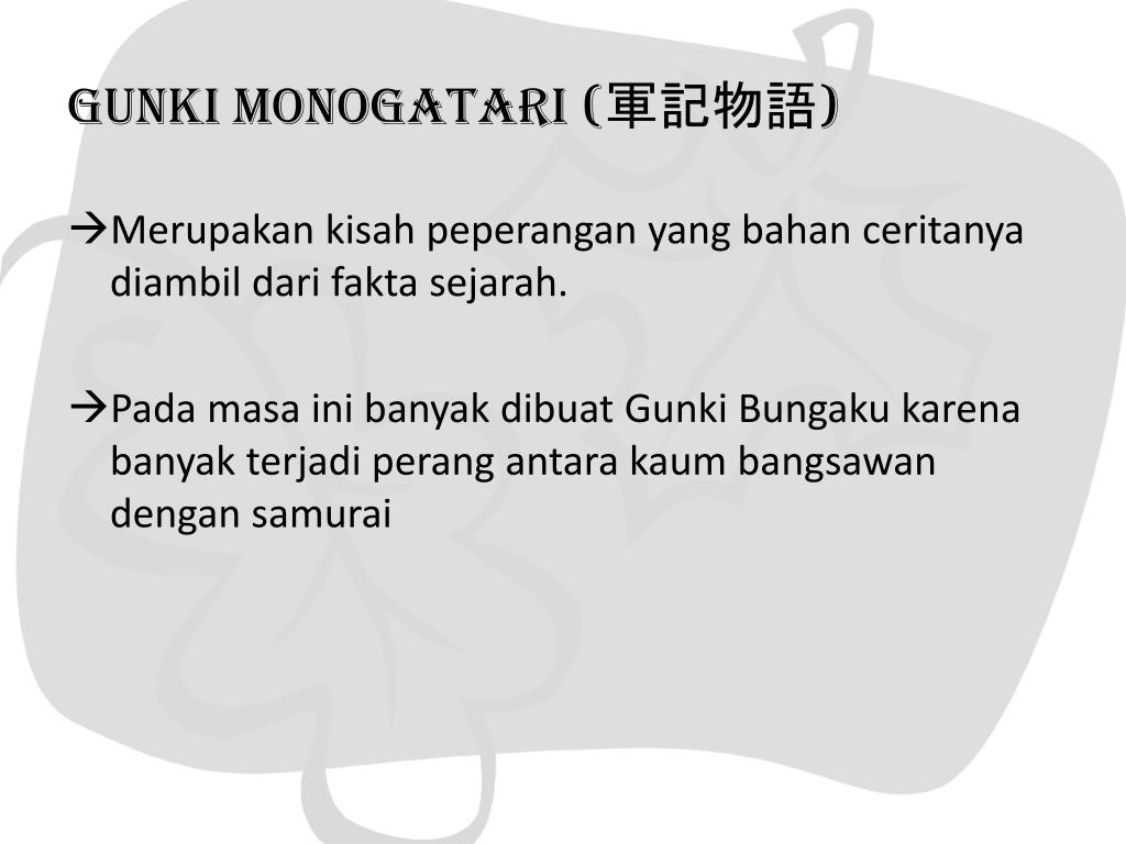 PPT - SEJARAH KESUSASTRAAN JEPANG PowerPoint Presentation, free ...