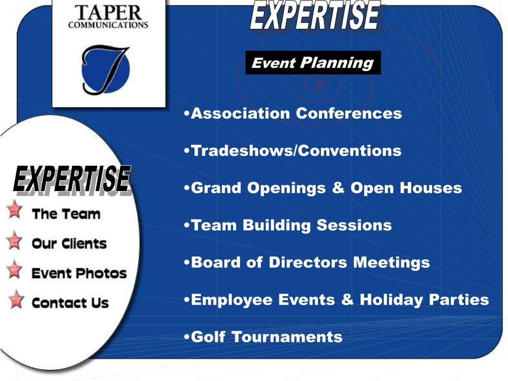 PPT - Event Planning Public Relations Strategic Marketing Promotional ...